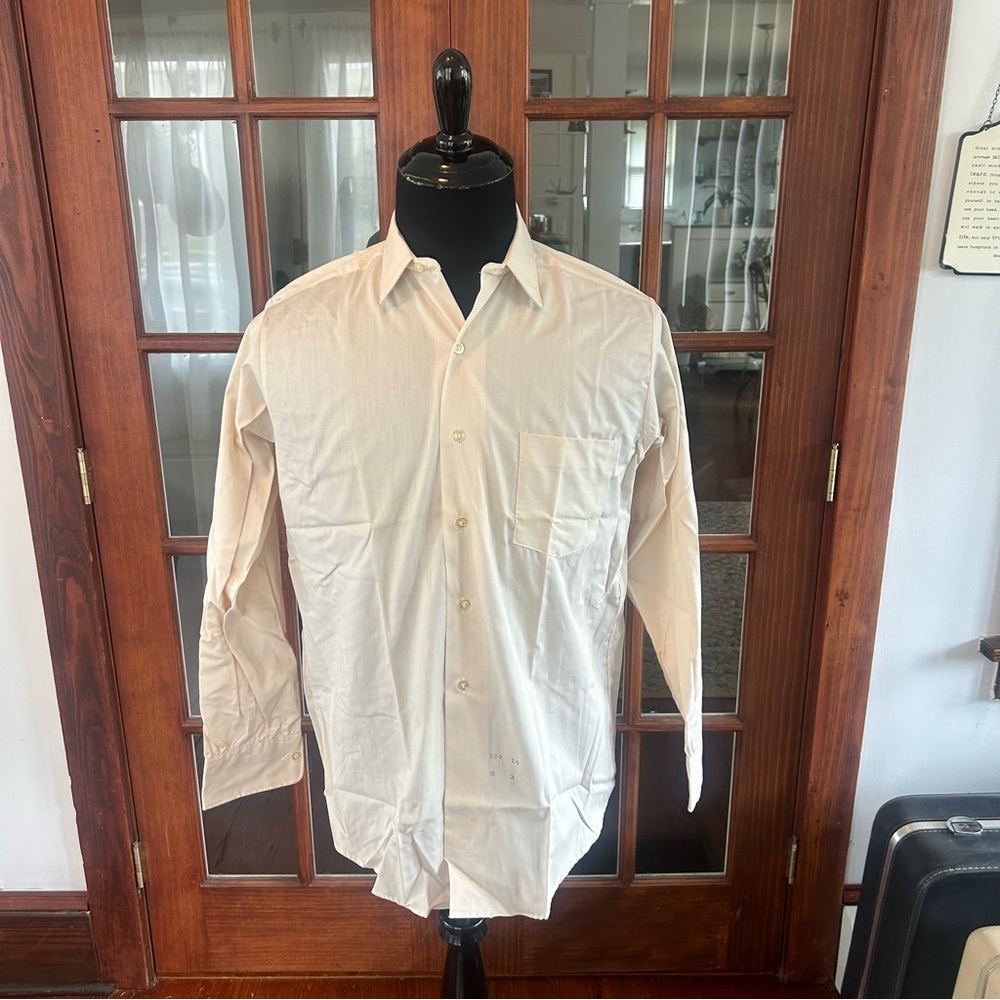 Vintage 1970's Sanforized Plus Cotton Button Down Shi… - Gem